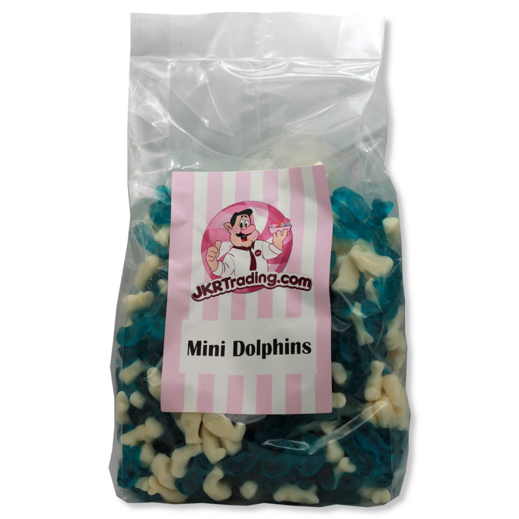 Mini Dolphins 1Kg Sharebag Of Blue And White Jelly Sweets – JKR Trading